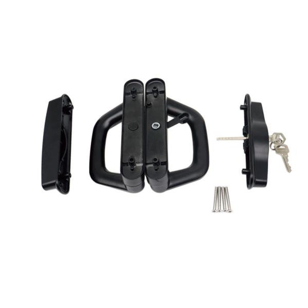 Quality Black D Shaped Door Handles Pull Handle Lock With Key Customizable Design for sale