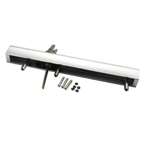 Quality Security Outside Interior Aluminum Long Door Handle With Keys 300mm Length for sale