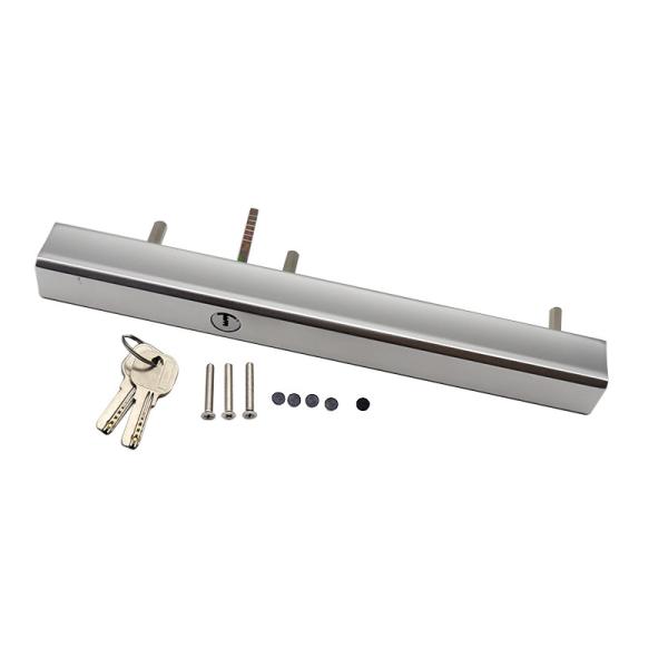 Quality Security Outside Interior Aluminum Long Door Handle With Keys 300mm Length for sale