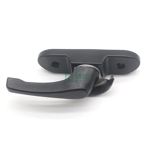 Quality Small Push Pull Black Crescent Lock Aluminum Material Moon Lock Window Hardware for sale