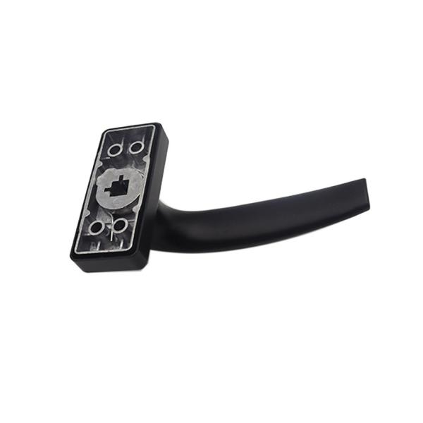Quality Black Door And Window Push Through Handle Chrome Plated Finish For Home Office for sale