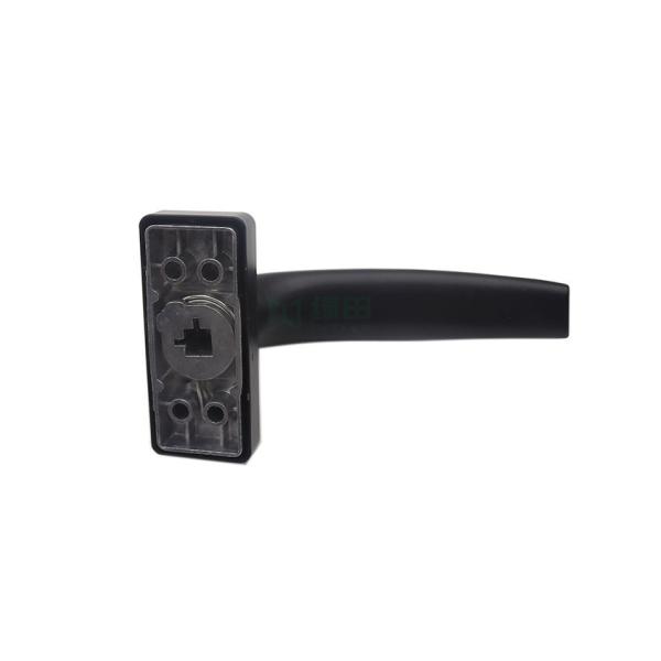 Quality Black Door And Window Push Through Handle Chrome Plated Finish For Home Office for sale
