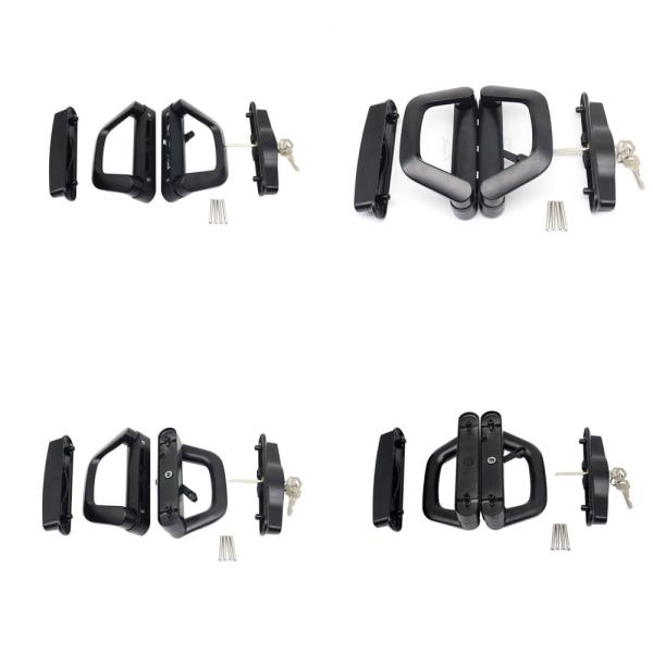 Quality Black D Shaped Door Handles Pull Handle Lock With Key Customizable Design for sale