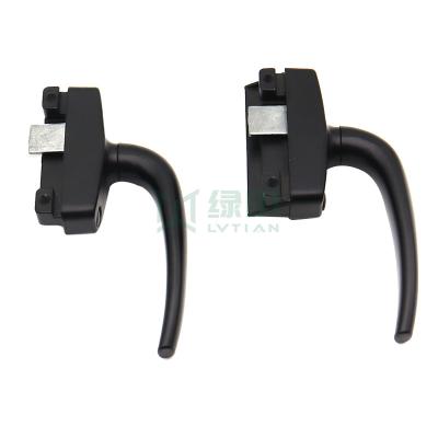 China Customized Oblique Black Door And Window Handles Anti Rust Aluminum Alloy for sale