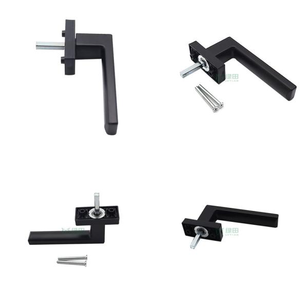 Quality Flap Square Lever Pull Handle Aluminum Alloy Window Door Lever Handle for sale
