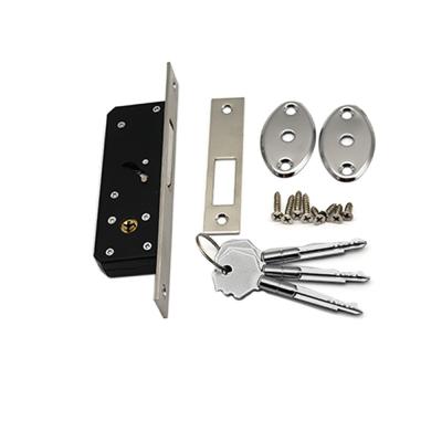 China Copper Core Cross Iron Key Mortise Door Lock With Latch Modern Design for sale