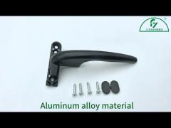 Black door and window handles Aluminum alloy casement window handles with complete accessories