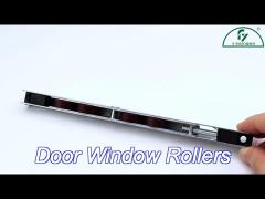 Roller a porte lunghe in acciaio inossidabile con quattro ruote