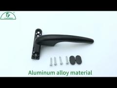 Black door and window handles Aluminum alloy casement window handles with complete accessories