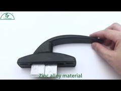 Inward opener zinc alloy multi point fork handle for aluminum door and window