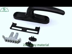 Aluminum Profile Design UPVC Window Door Handles Modern Lock Handle Hardware