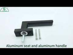Flap Square Lever Pull Handle Aluminum Alloy Window Door Lever Handle