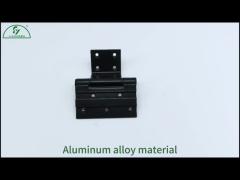 Customizable Black Aluminum Hinge for Flexible Rotation and Smooth Operation in Home and Office