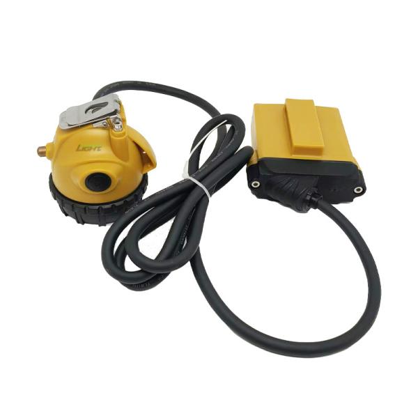 Quality 800mA Corded Mining Lamps with One Main Light and Two Auxiliary Lights for sale