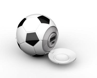 China 1800mah football shaped power bank for the world cup of Brazil for sale