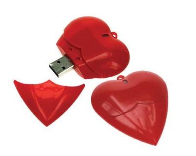 China red heart shaped usb flash disk for sale