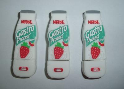 China milk bottle shaped usb flash memory for sale