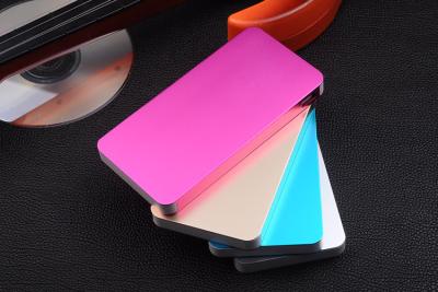 China universal portable metal elegant power banks with led light for sale