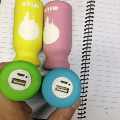 China universal portable milk bottle shaped power banks for sale