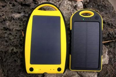 China 7000mah real capacity waterproof IPX4,Hockey, shockproof, anti friction, dustproof solar power banks with climbing hook for sale