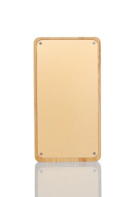 China Ultra thin custom logo powerbank wood 4000mah bamboo power bank for sale