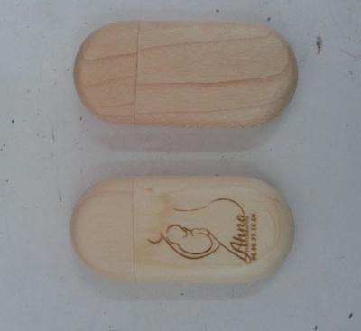 China Best price promotional wooden engraving logo usb flash memory for sale
