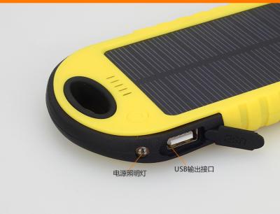 China mini waterproof camping solar power bank with led light for sale