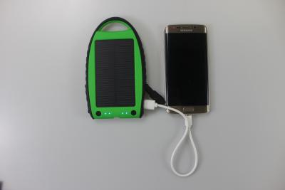 China monocrystal solar charger waterproof dustproof shockproof skidproof Build-in full 7000mAh li-polymer Emergency LED flash for sale
