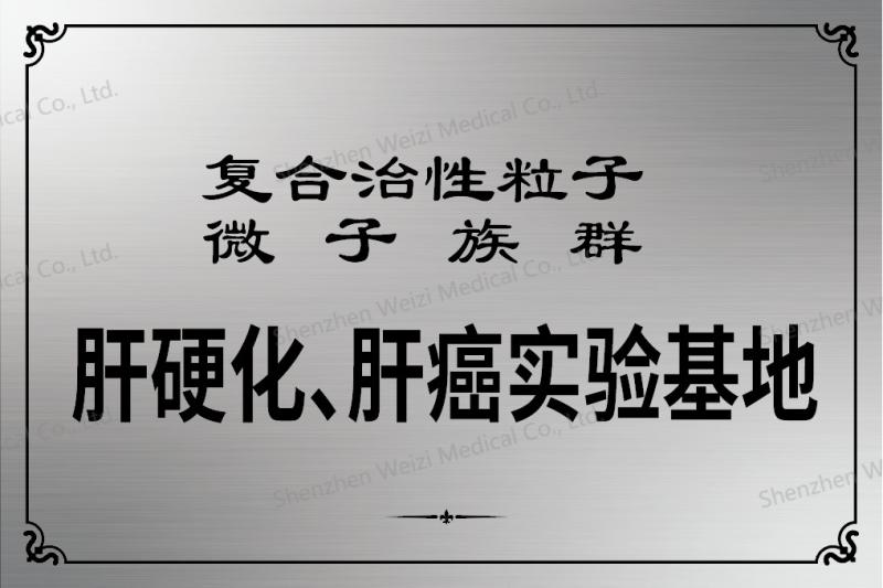 Complex therapeutic particles Micron group Liver cirrhosis, liver cancer experimental base - Shenzhen Weizi Medical Co., Ltd.