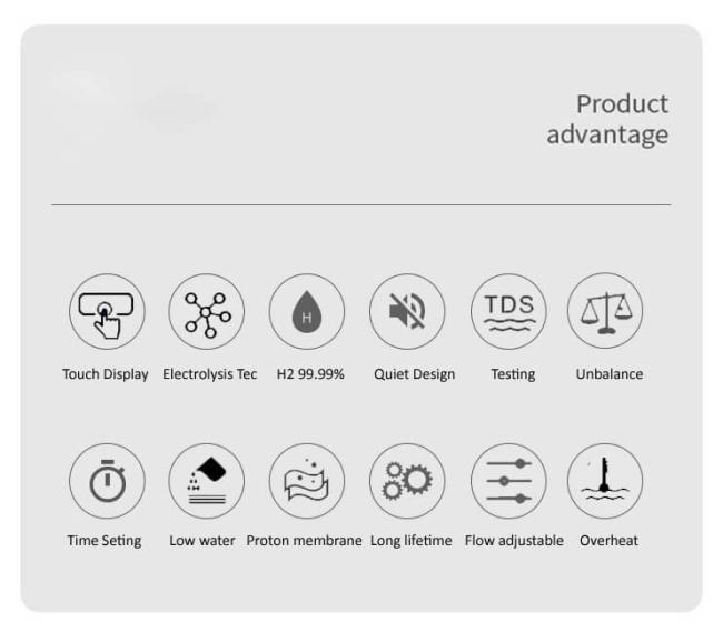 Hydrogen inhalation machine specifications