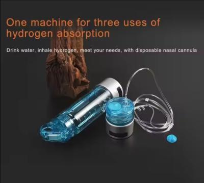 China Generatore di acqua H2 di grado medico Tumbler 9000ppb SPE PEM Elettrolitica USB-C ricarica rapida Recupero anti-invecchiamento for sale