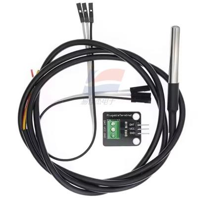 China YJJ DS18B20 Digital Temperature Sensor Probe For Water Temperature Detection With Stainless Steel Waterproof Housing for sale