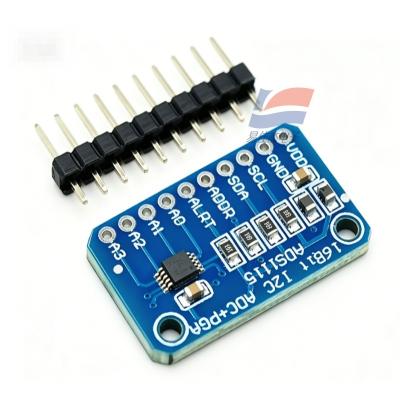 China YJJ ADS1115 16-Bit High-Precision Analog-to-Digital Converter ADC Development Board Module 4 Channels for sale