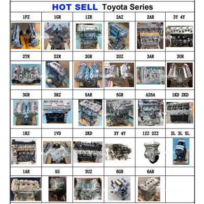 China Motor a gás Long Block 2TR-FE para Toyota Hilux Land Cruiser Prado Tacoma Hiace 4Runner à venda