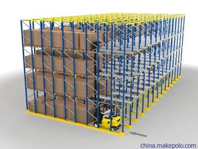 China Heavy duty metal warehouse drive in pallet racking for cold storage for sale