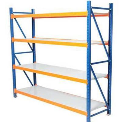 China Durable Medium Duty Boltless Shelving rivet Storage Racking for Sale Long Span Shelving for sale