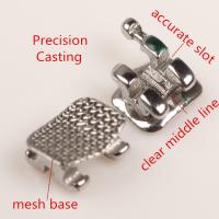China Certification CE DTC MIM Technology Orthodontic Brackets with Mesh Base Braces 3W/Hook for sale