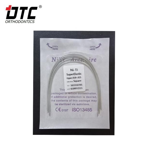 Correzione ortodontica con DTC Round NiTi Oval Square Arch Wire e certificazione CE