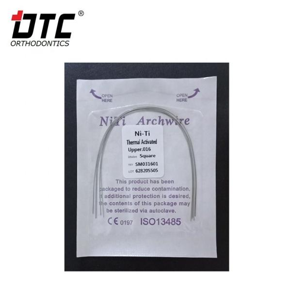 Correzione ortodontica con DTC Round NiTi Oval Square Arch Wire e certificazione CE