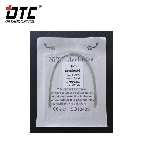 Correzione ortodontica con DTC Round NiTi Oval Square Arch Wire e certificazione CE
