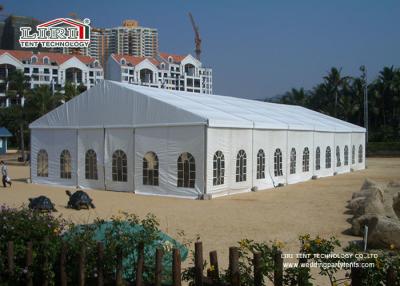 China Wind Resistant Outdoor White Aluminum Wedding Canopy For Wedding Reception 15X40m Tent for sale