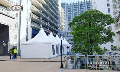 China White aluminum frame garden pagoda party tent used for outdoor events in Thailand for sale
