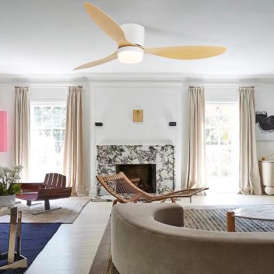China Reversible ABS Blade Ceiling Fan 52 Inch DC Motor LED Ceiling Fan With Remote Control for sale