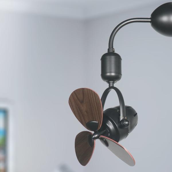 Quality Light Duty LED Ceiling Fan Lights , Wall Mounted Oscillating Fans With Remote for sale