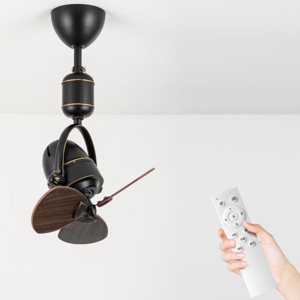 Quality Light Duty LED Ceiling Fan Lights , Wall Mounted Oscillating Fans With Remote Control for sale
