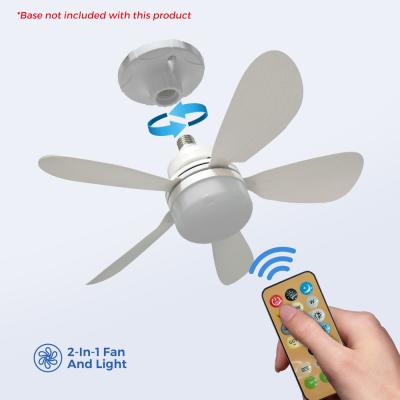 China 16 Inch LED Ceiling Fan Lights Remote Control E27 Ventilador Ceiling Fan Lamp for sale