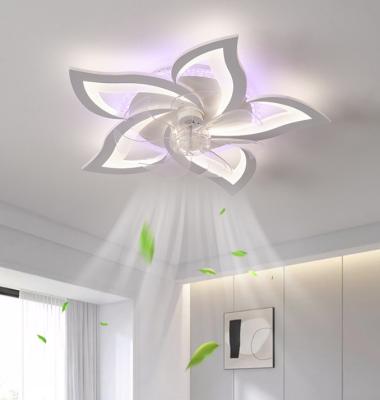 China 72W Dreaming Colorful Ceiling Fans With Lights , APP Rmt Ctrl Dimmable LED Smart Ceiling Fan Light for sale
