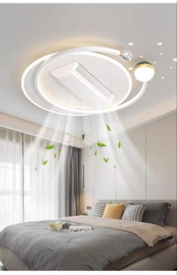 China Three Color Strong Wind Ceiling Fan Light Anti Flicker Silent Ceiling Fan With Light And Remote for sale