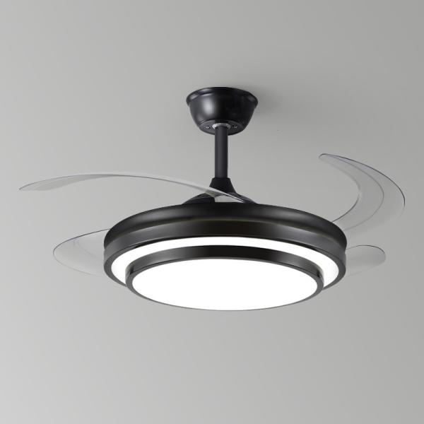 Quality Remote Control LED Bedroom Ceiling Fan Modern Retractable Ceiling Fans With LED for sale