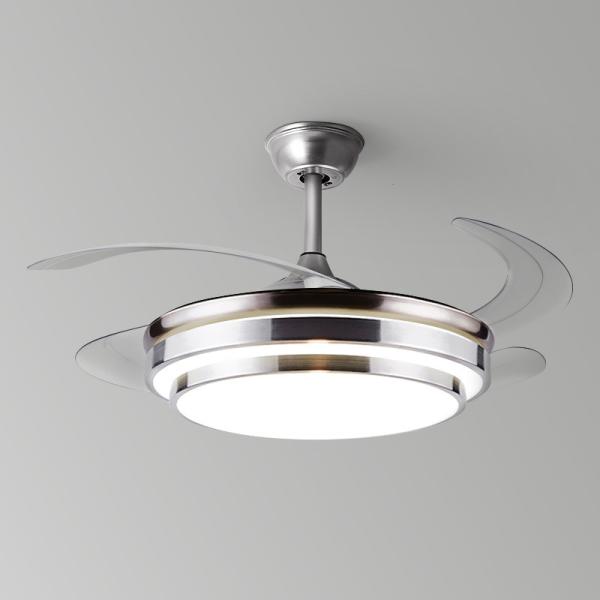 Quality Remote Control LED Bedroom Ceiling Fan Modern Retractable Ceiling Fans With LED for sale